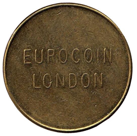 Eurocoin London. Орнамент. Игровой жетон, Великобритания. (Диаметр 22 ...